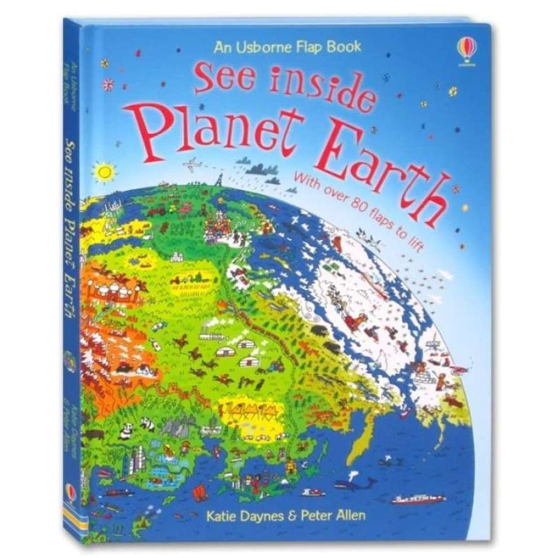 Promo Buku Import An Usborne Flap Book See Inside Planet Earth 80 Flaps ...
