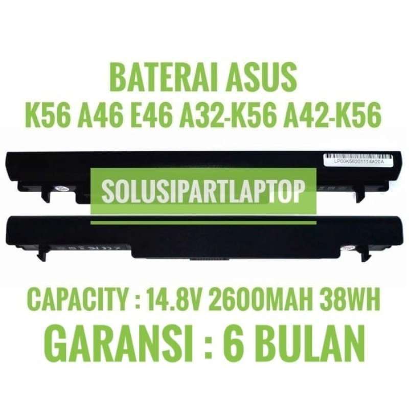 Jual Baterai Laptop Asus A46c - A56 - K46 - K56 - S40 -s405 Series Di ...
