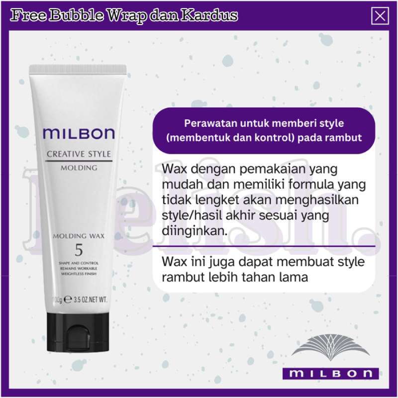 Promo Milbon - Creative Style Molding Wax 5 100gr 100 Gram Diskon 33% Di Seller Harsastore ...