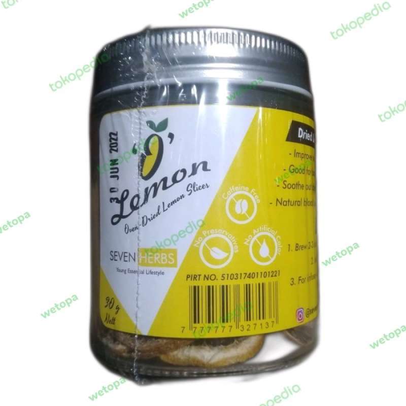 Promo Seven Herbs O'lemon Dried Lemon Slice 30grm Diskon 23% Di Seller ...