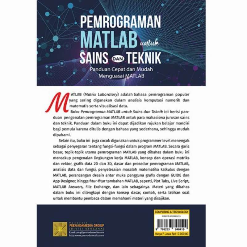 Promo Buku Pemrograman Matlab Untuk Sains Dan Teknik Amir Original ...