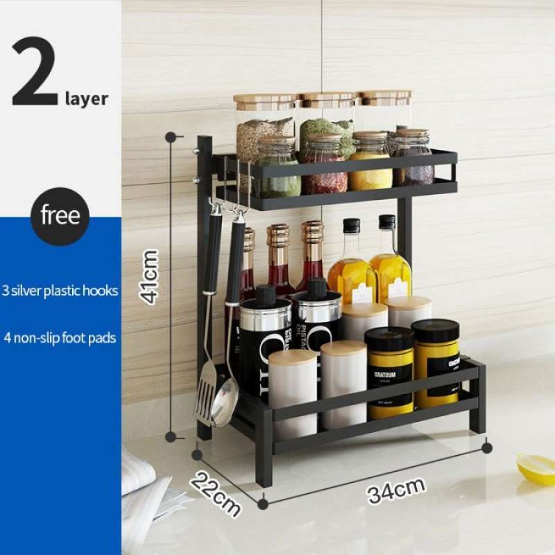 Jual Rak Bumbu Dapur Rak Penyimpanan Dapur Rak Bumbu Dinding Stainless ...