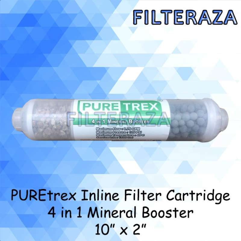Jual Puretrex Inline Filter Cartridge 4 In 1 Mineral Alkaline Booster 2 ...