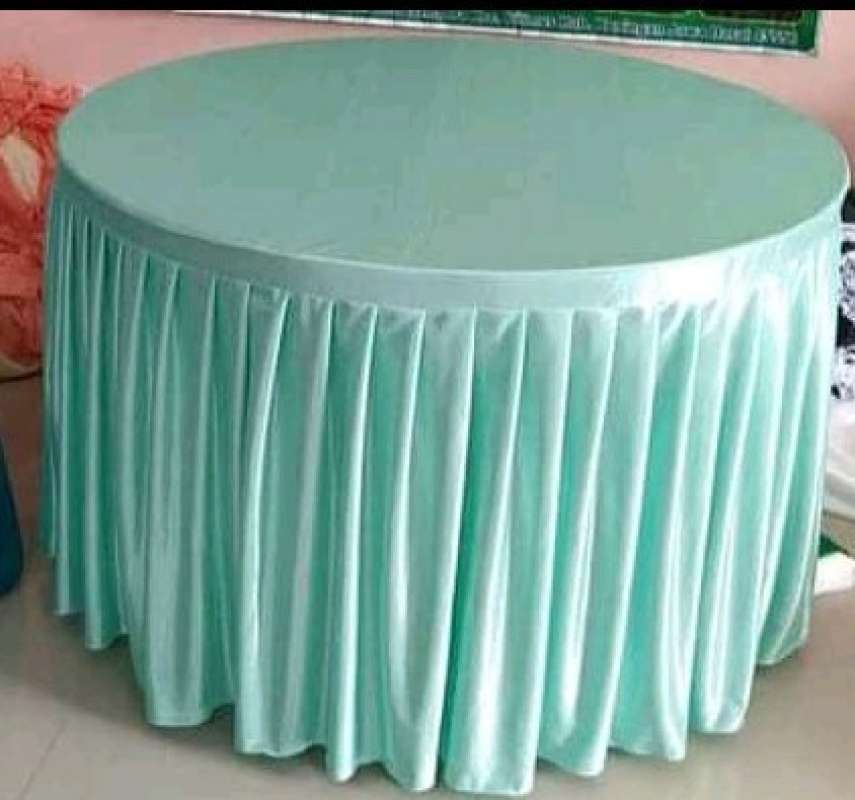 Jual Cover Meja Bulat Diameter 120 Cm Tinggi 75 Cm - Merah Di Seller ...