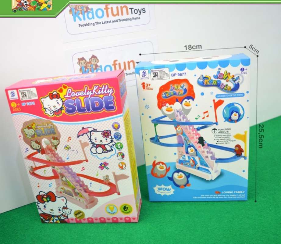 Promo Mainan Seluncuran Hello Kitty / Pinguin Rail Track Playground ...