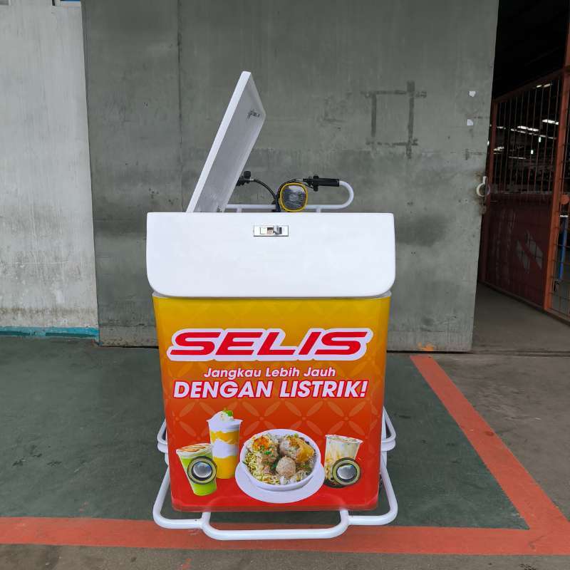Jual Selis - Gerobak Sepeda Listrik Pujasera 1 Fiber / Gerobak Kopi ...