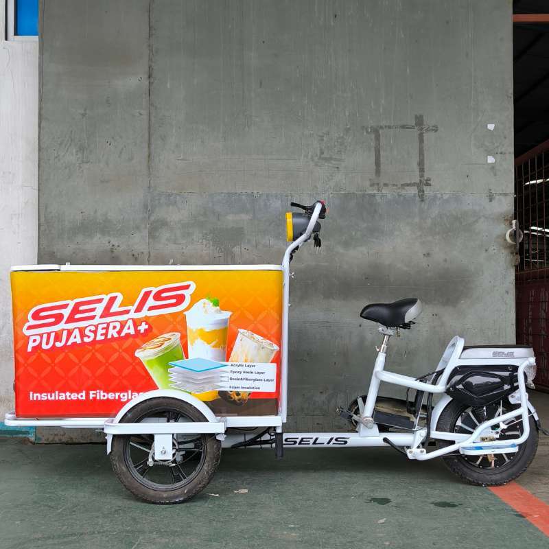 Jual Selis - Gerobak Sepeda Listrik Pujasera 1 Fiber / Gerobak Kopi ...