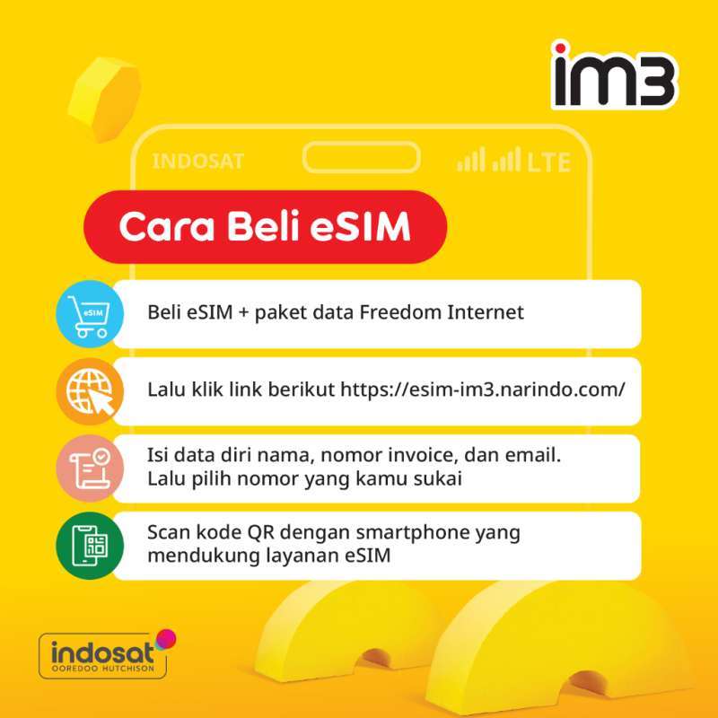 Jual Esim Perdana Im3 Prabayar Kuota Besar Di Seller Im3 - Kelapa ...