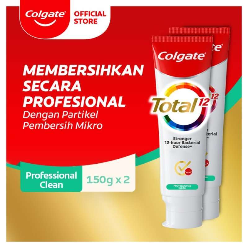 Jual Colgate Pasta Gigi Total Clean Gel 150gr - Isi 2 Tm Di Seller ...