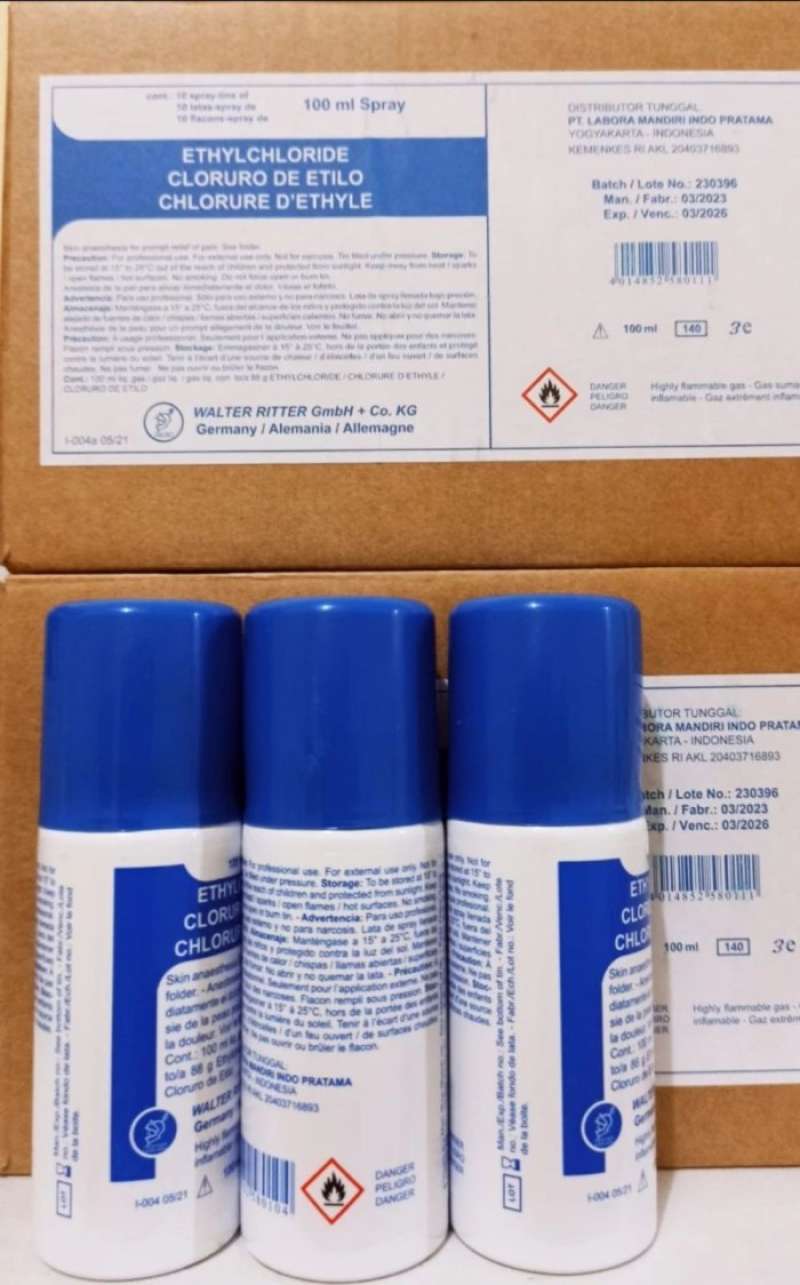 Jual Chlorethyl Ethylchloride Spray 100ml No Pain Spray Di Seller ...