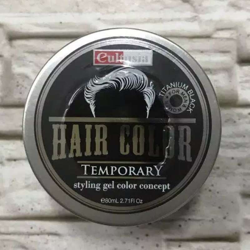 Jual Pomade Warna Clay Temporary 80 Gr Pewarna Rambut Instan Hitam ...