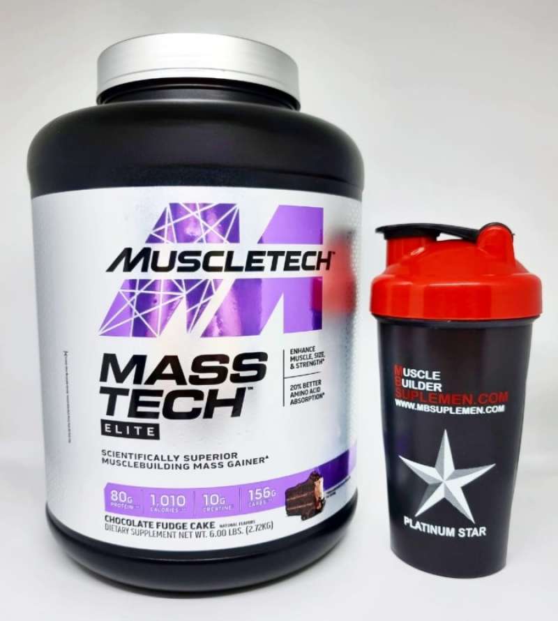 Promo Masstech Muscletech 6 Lbs Mass Tech Muscle Gain Gainer Lean Bulk ...