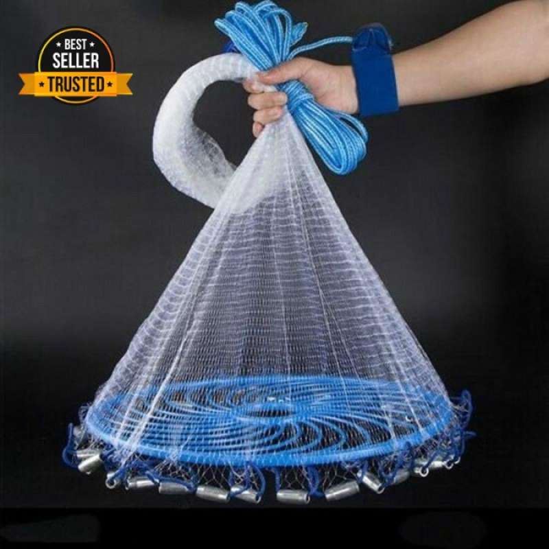 Promo Jaring Ikan Par Bahan Nilon Siap Pakai 4,2 Meter / Kecrik Ikan ...