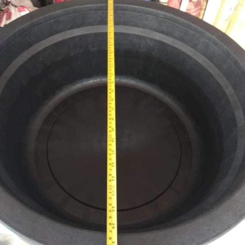 Promo Bak Baskom Besar Ember Cuci Baju Hitam Karet Anti Pecah 32 70cm ...
