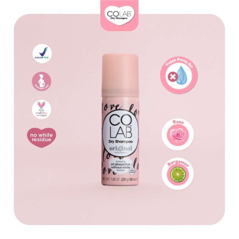 Jual Colab Dry Shampoo Series Sampo Kering Instant Tanpa Bilas Colabb ...