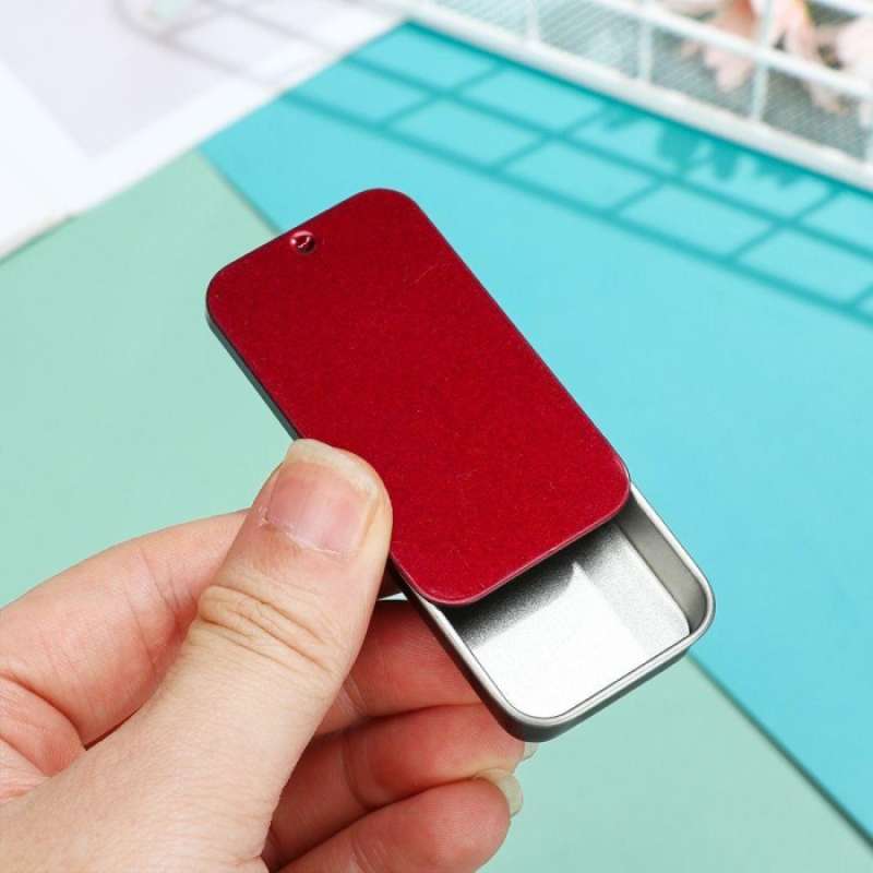 Jual Cactu Kotak Besi Mini Slide Cover Wadah Metal Kaleng Kosong ...