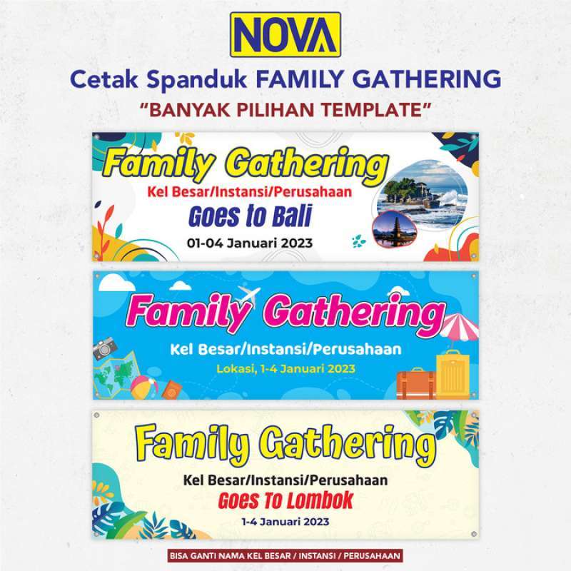 Jual Cetak Spanduk Family Gathering /spanduk Flexi China Banner Jalan ...