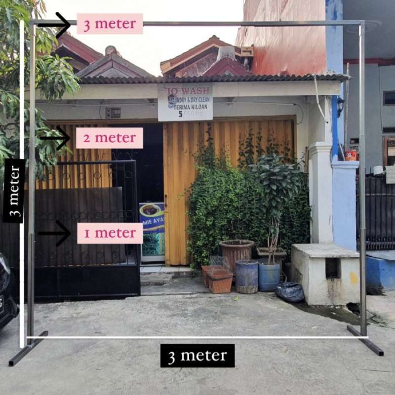 Jual Tiang Backdrop 3m Sampai 3x3 M / Tiang Dekorasi / Tiang Gawang ...