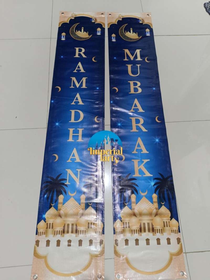 Jual Backdrop Banner Spanduk Happy Ramadhan Eid Mubarak Lebaran Idul ...