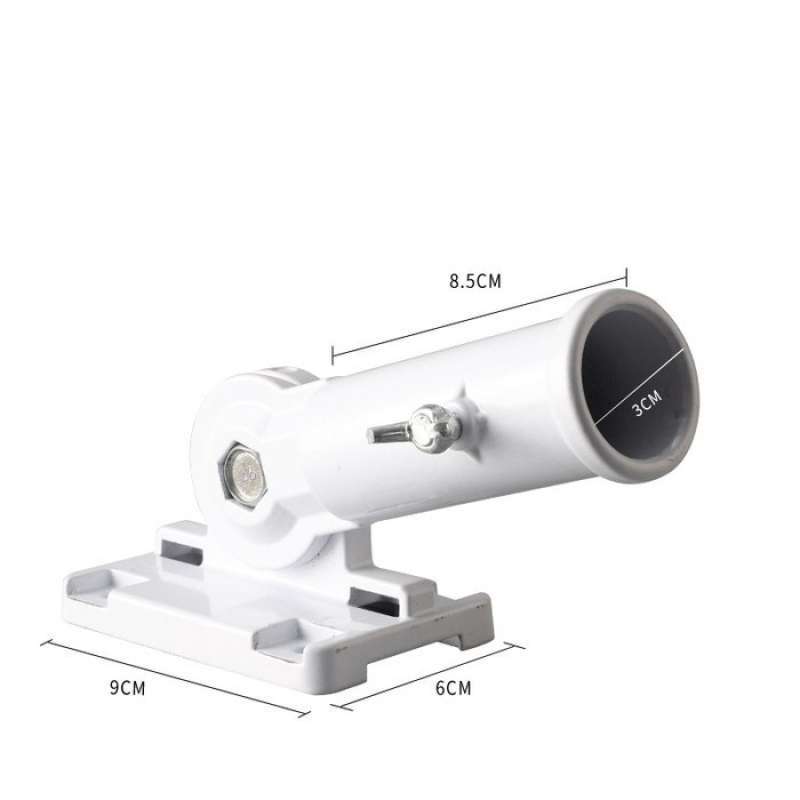 Jual Dual-use Braket Wall Bracket Dudukan Tiang Bendera Besi Di Dinding ...