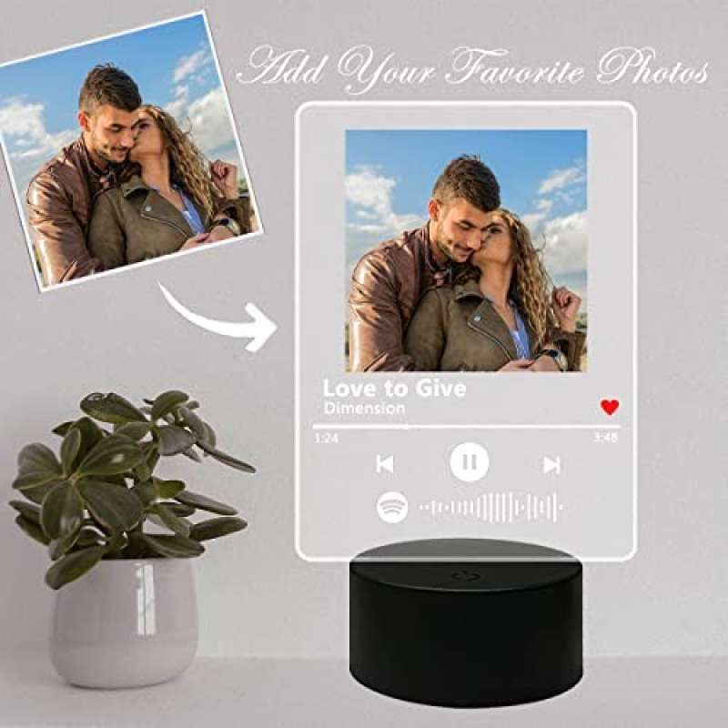 Jual Custom Spotify Album Cover Plaque Glass Art - Touch Control 16 ...