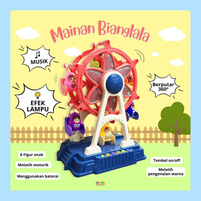Jual Mainan Anak Taman Bermain Komidi Putar Bianglala Lampu Musik ...