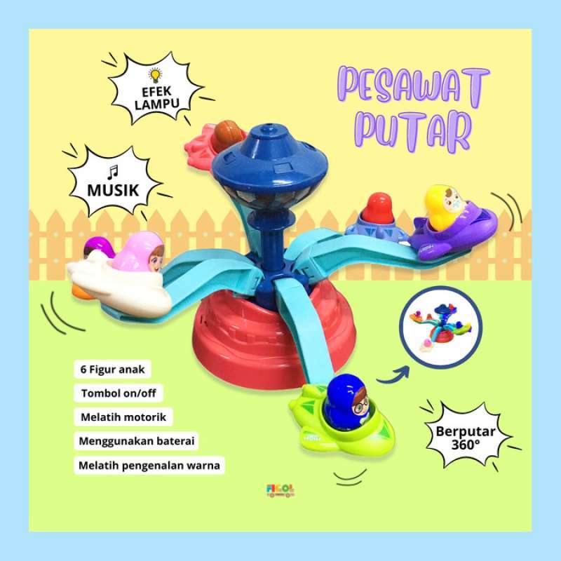 Jual Mainan Anak Taman Bermain Komidi Putar Bianglala Lampu Musik ...