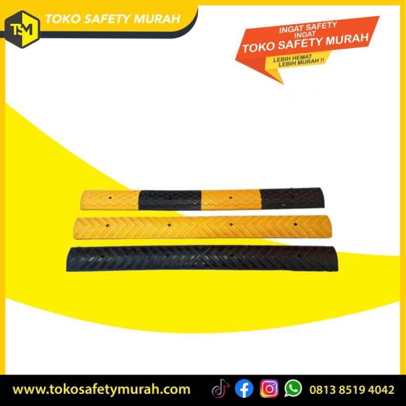 Jual Rubber Speed Hump Lebar 10 Cm / Speed Bumper Polisi Tidur Kejut ...