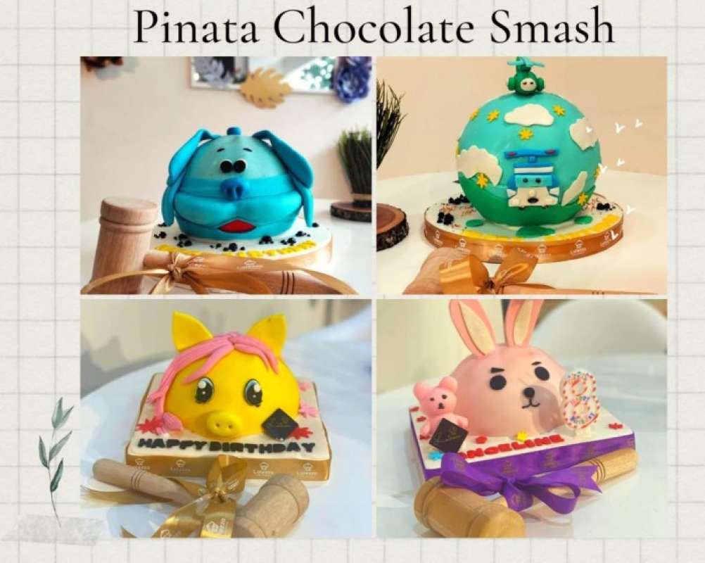 Jual Chocolate Pinata Smash Custom Chocolate Smash Pinata Cake Smash Di ...