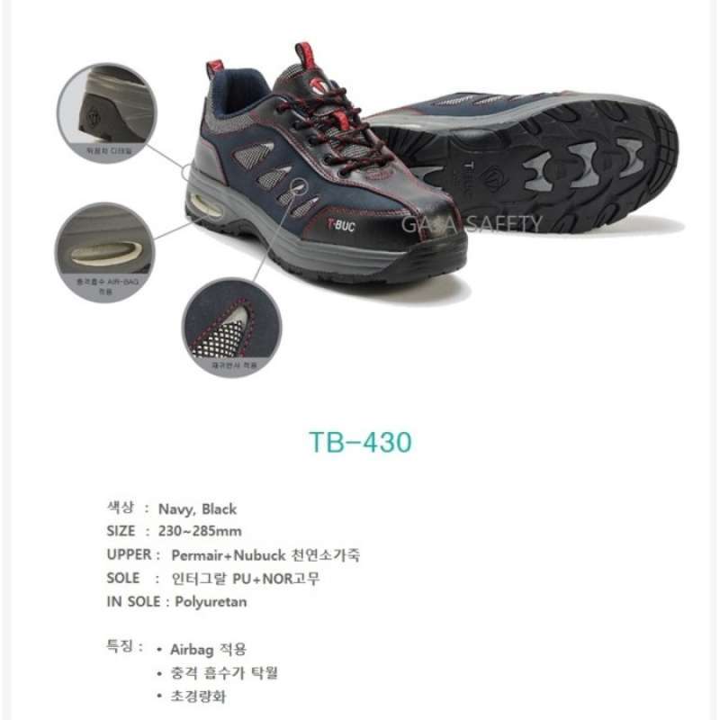 Jual Safety Shoes Sport Blackyak Boa Lace System Original Qc Eksport Korea - 42 Tbuc Tb - 406 Di ...