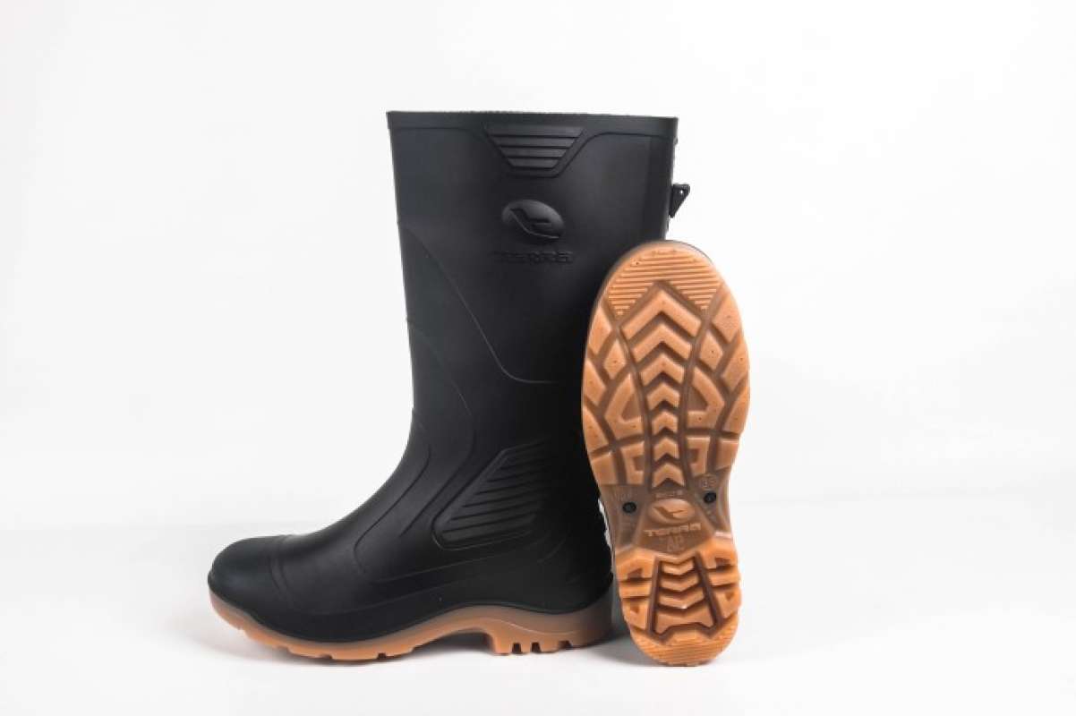 Jual Sepatu Boot Tinggi Ap Boots Ap Terra Eco 3 Hitam Kontruksi Tangguh ...