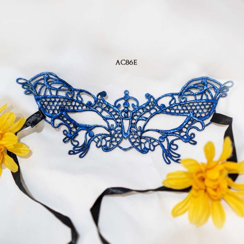 Jual Penutup Mata Anonymous Cosplay Masquarade Mask Halloween Hitam ...