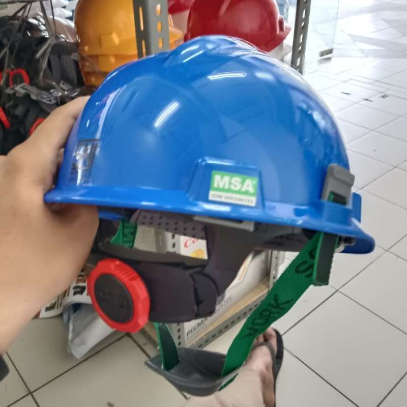 Jual Helm Safety Msa Full Set / Helm Kerja Proyek Warna Biru - Sni Di ...