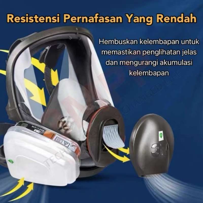 Jual 3m Masker 7502 Half Facepiece Reusable Respirator Ori - Set 6800 ...