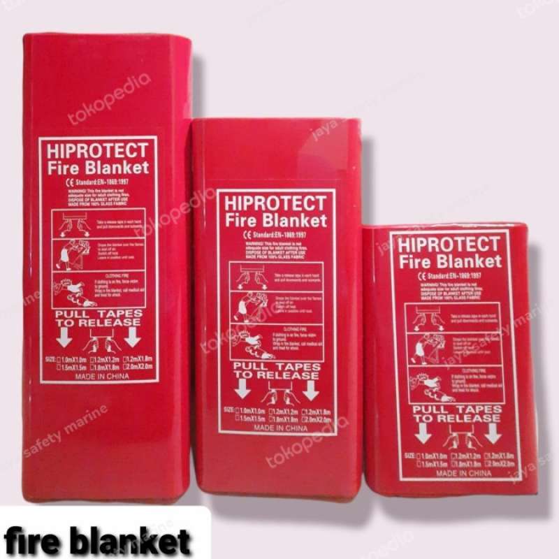 Jual Fire Blanket 1.2 X 1.2 Meter Selimut Api Safety K3 Di Seller ...