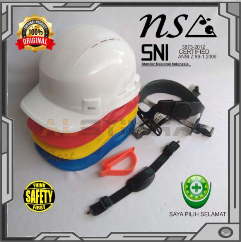 Jual Helm Proyek Safety Sni Nsa 811 Vented Fastrack Putar Tali Dagu ...