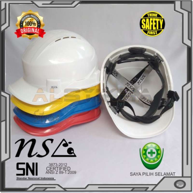 Jual Helm Proyek Safety Sni Nsa 811 Vented Fastrack Putar Tali Dagu ...