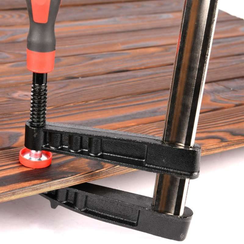 Jual Deli Heavy Duty F Clamp / Klem Catok Jepit Kayu Ukuran Lengkap ...