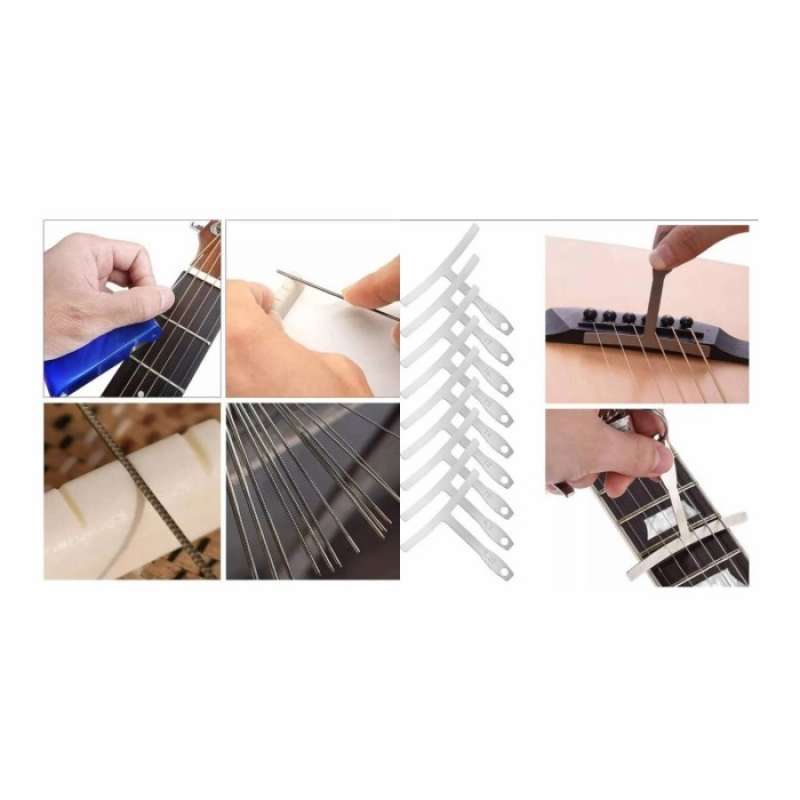 Jual Alat Reparasi Gitar Repair String Ruler Radius Saddle Nut File Kikir Di Seller Yama ...