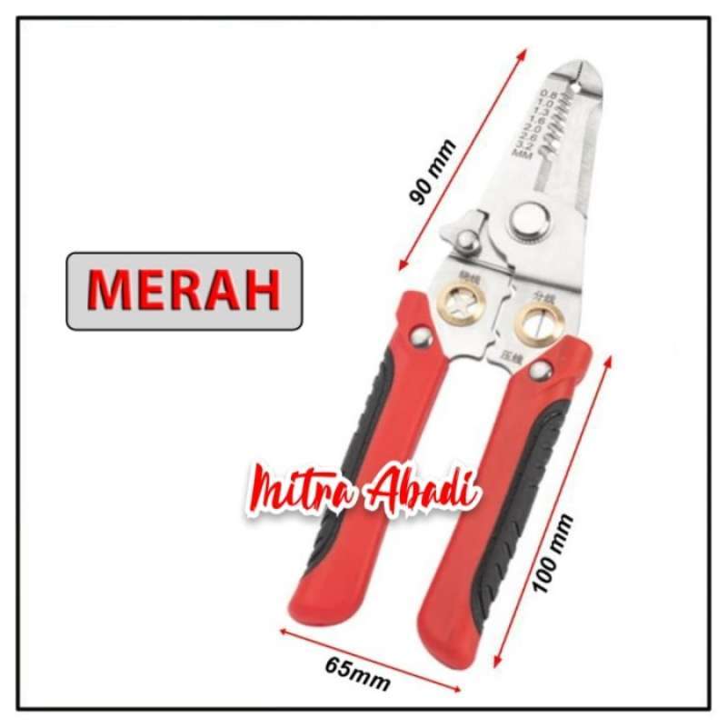 Jual Tang Kabel Listrik Multifungsi Serbanguna Praktis 6 In 1 / Wire ...