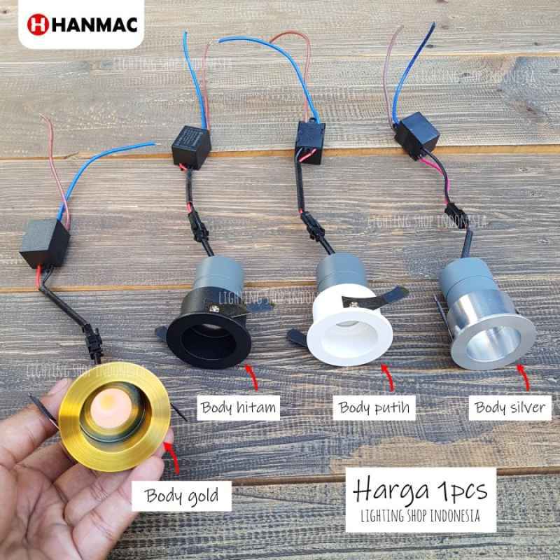 Jual L313 Lampu Downlight Led Cob 3w Spot Light Plafon Spotlight Hanmach - Body Putih Di Seller ...