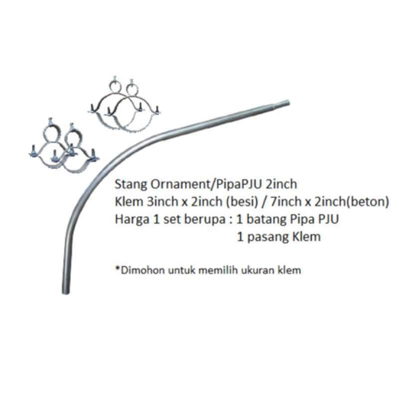 Jual Tiang Lampu Jalan Uk 2inch/ornament Tiang Pju 2 Inch - Utk Dinding ...