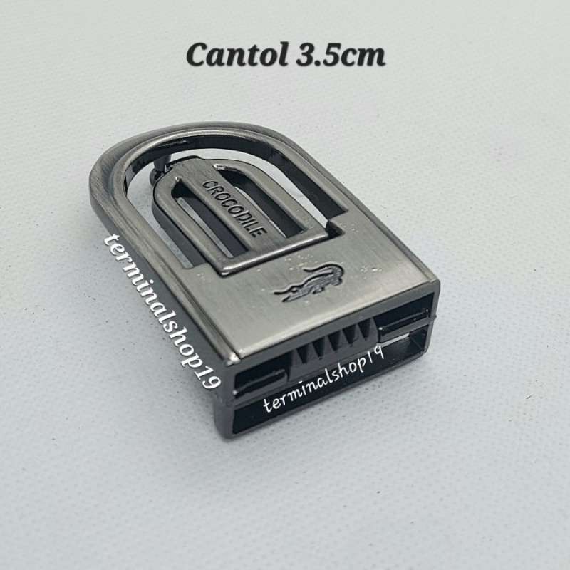 Promo Kepala Gesper Kulit Pria Cantol 3.5cm Premium - C Oval, 3.5cm ...