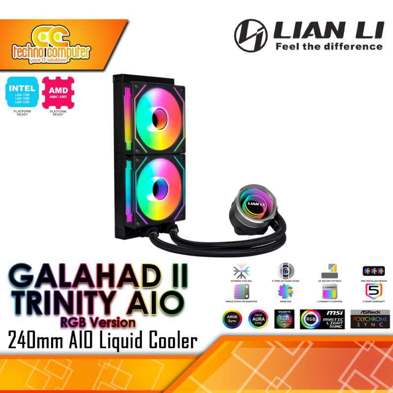 Jual Cpu Cooler Lian Li Galahad Ii Trinity Sl Infinity 240 - 240mm Aio ...