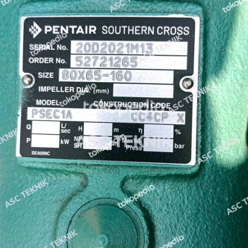 Jual Centrifugal Pump Southern Cross 80x65-160 Di Seller Aghanim ...