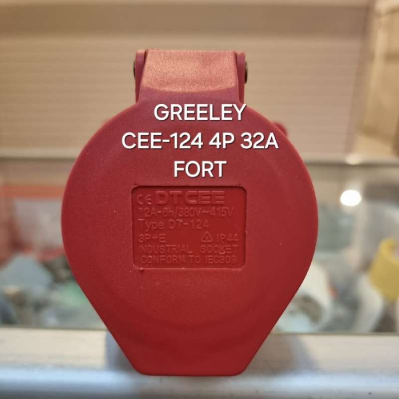 Jual Cee-124 Fort 4x32a Wall Socket Industrial Socket 3p+e Ip44 Di ...