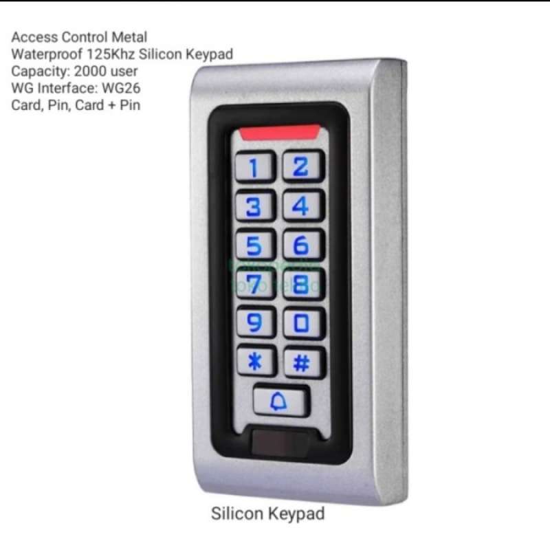 Jual Waterproof Access Control Metal Rfid 125khz Silicon Keypad ...