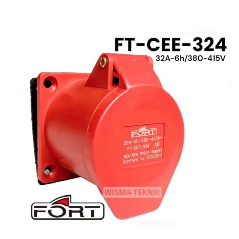 Jual Socket / Stop Kontak Panel Mounting 4p 32a Fort Cee 324 Di Seller Yama - Cengkareng Timur ...