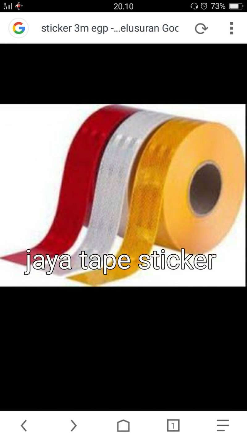 Promo 3m Sticker Reflective Tape Egp 48 Mm X 15 Mtr -scotlite Prismatic ...