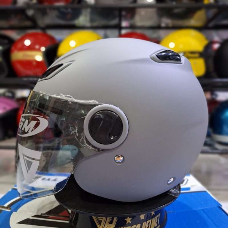 Jual Helm Gm Venus Hijab Original - Grey Doff L Di Seller Move-id ...